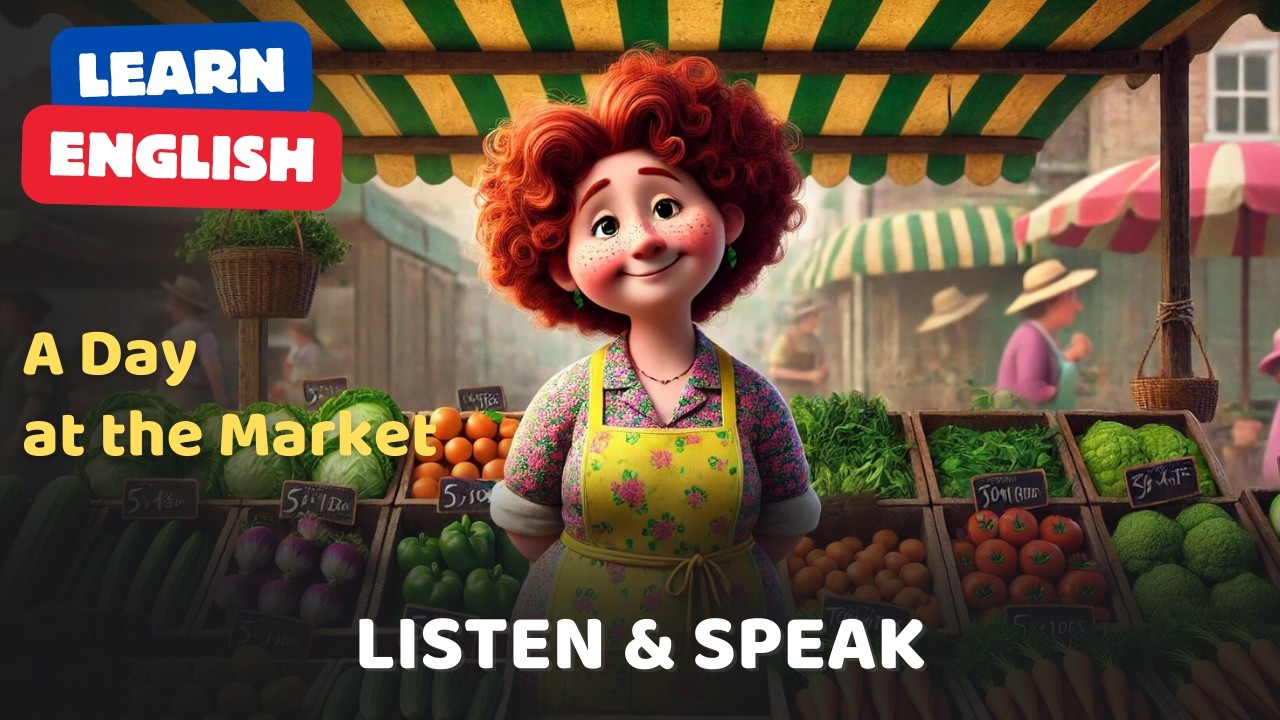Improve English Speaking Skills (A Day at the Market) - English ...