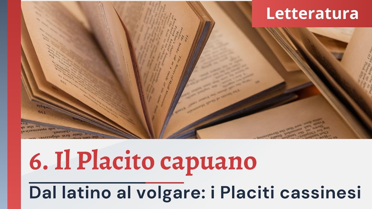6. Il Placito capuano - I Placiti cassinesi - Letteratura italiana ...