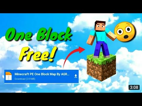 how to download Minecraft one block / how to download one block ...