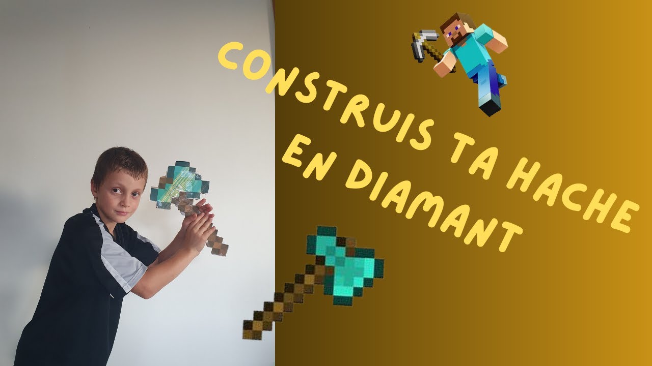 Construit ta hache en diamant Minecraft - YouTube