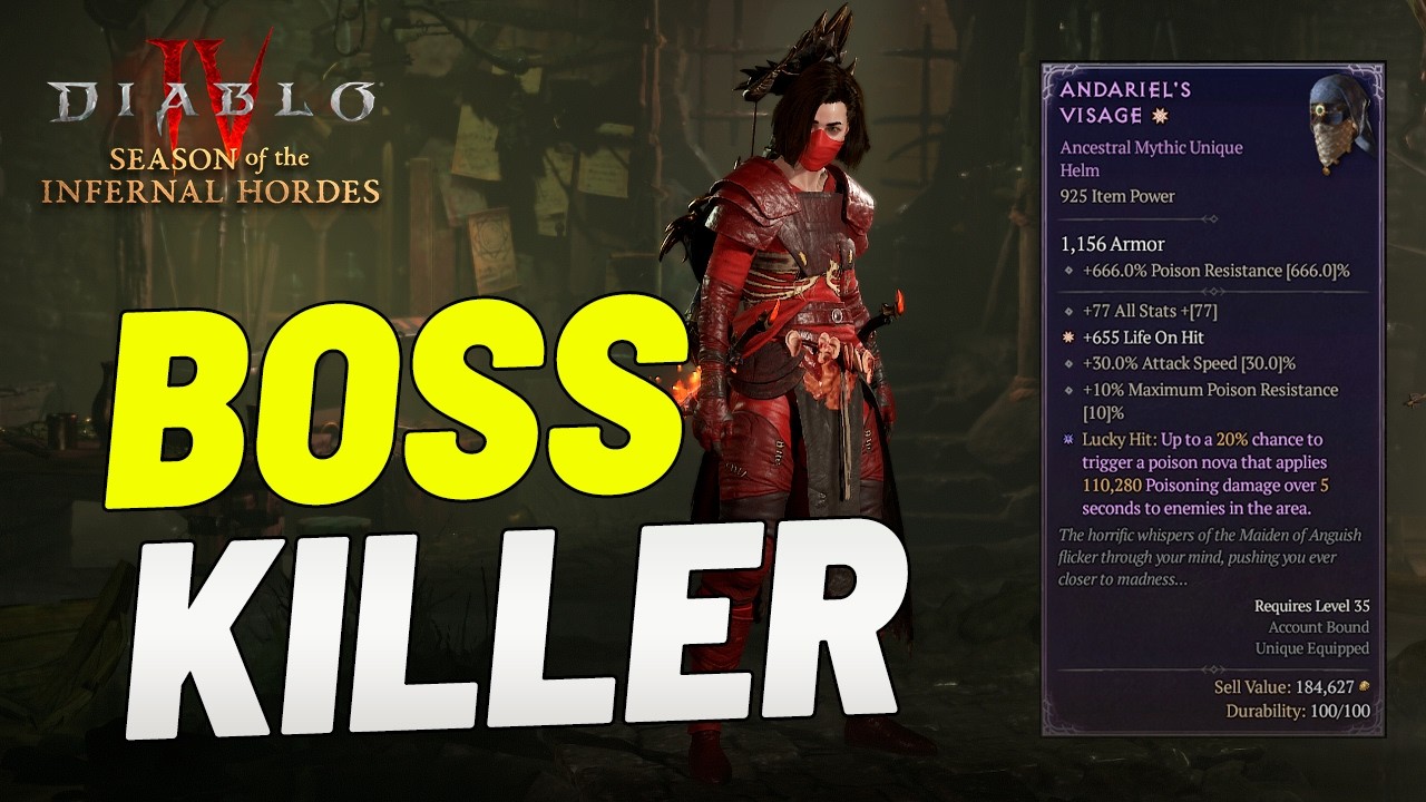 O TERROR dos BOSS: ANDARIEL ROGUE | DIABLO IV - Season 5 - YouTube