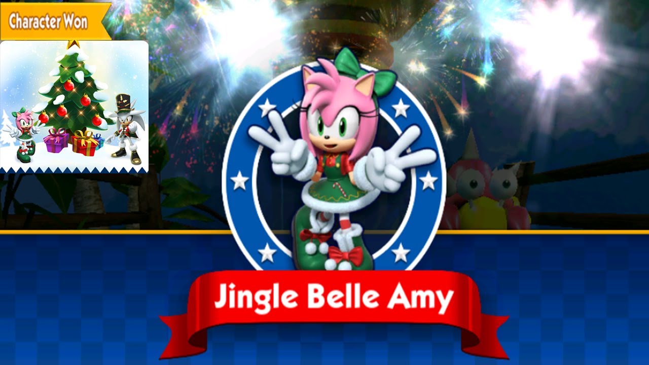 Sonic Dash Jingle Belle Amy New Character Unlocked - Festive Fun Event ...