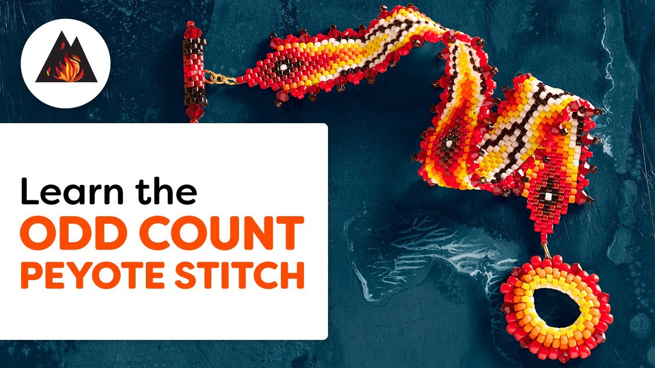 Learn the Odd Count Peyote Stitch - YouTube