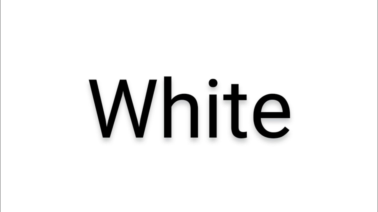 The White Song - YouTube