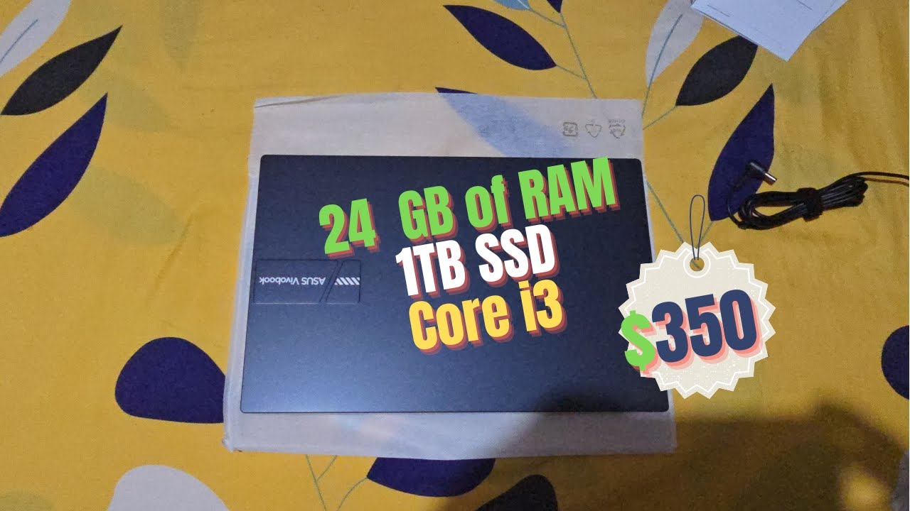 Asus Vivobook Laptop:Core i3, 24 GB RAM and 1 TB SSD - YouTube