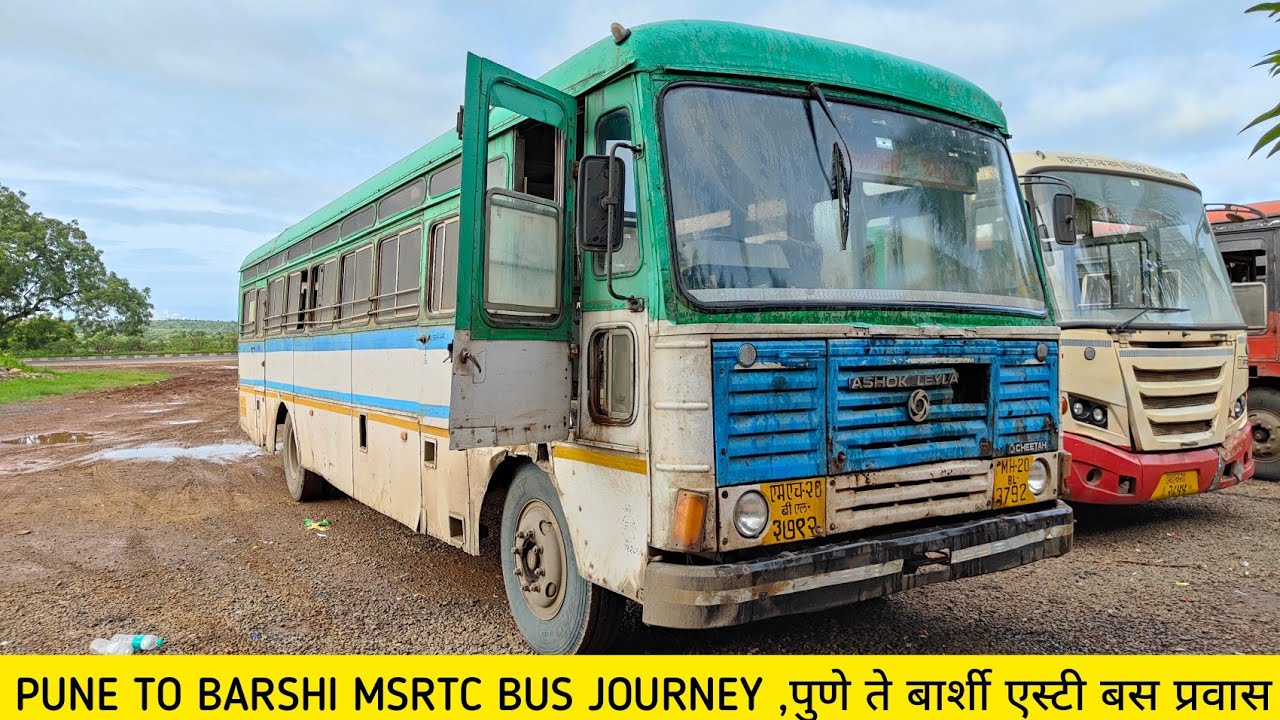MSRTC Bus Journey Pune To Barshi in Semi Luxury : पुणे ते बार्शी एस्टी ...
