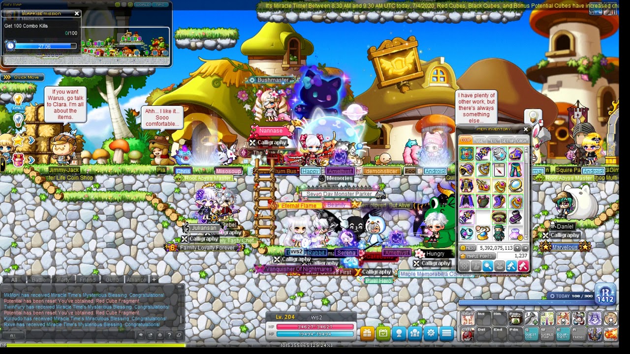 [Maplestory] DMT ~ small cubing session - YouTube