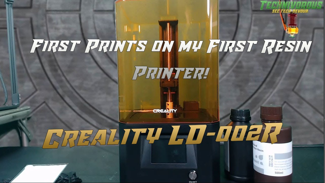 First prints on the Creality LD-002R! - YouTube