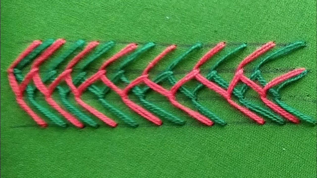 Khata stitch. Hand embroidery - YouTube
