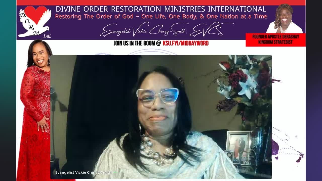 MIDDAY WORD Spiritual Brunch with Evangelist Vickie Chiney-Smith Evcs ...
