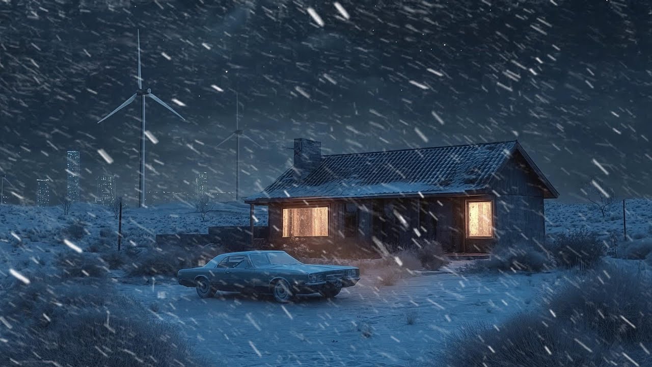 Furious Ice Storm Sounds & Snowfall┇Intense Wind Ambience & Roaring ...