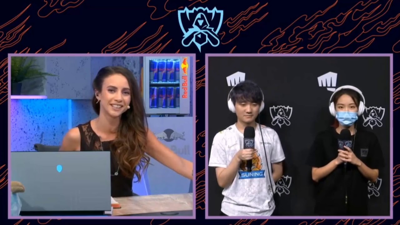 S10八强赛后采访:SN战胜JDG蛇蛇Swordart 欣慰与一群年轻的选手一起征战这次的世界赛 - YouTube