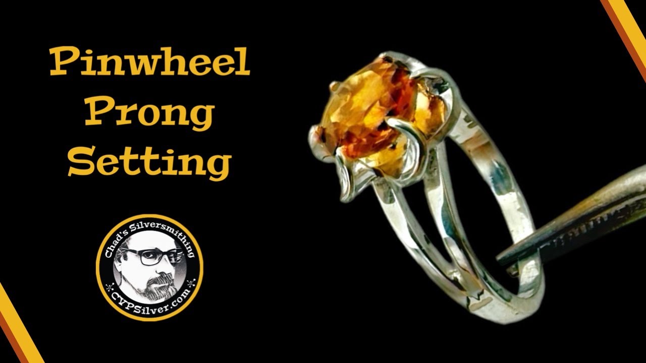 How to Make a Pinwheel Prong Setting: A Silversmithing Tutorial - YouTube
