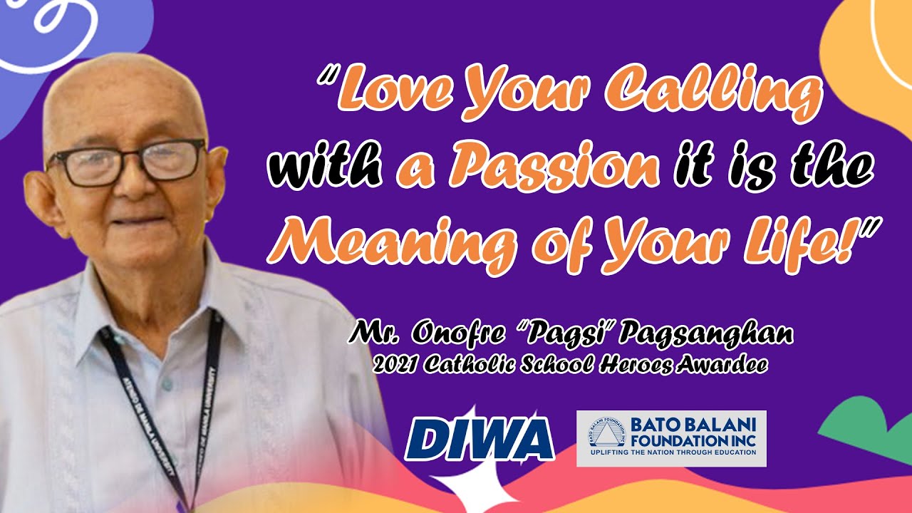 2021 CEAP Catholic School Heroes Awardee - Mr. Onofre Pagsanghan - YouTube