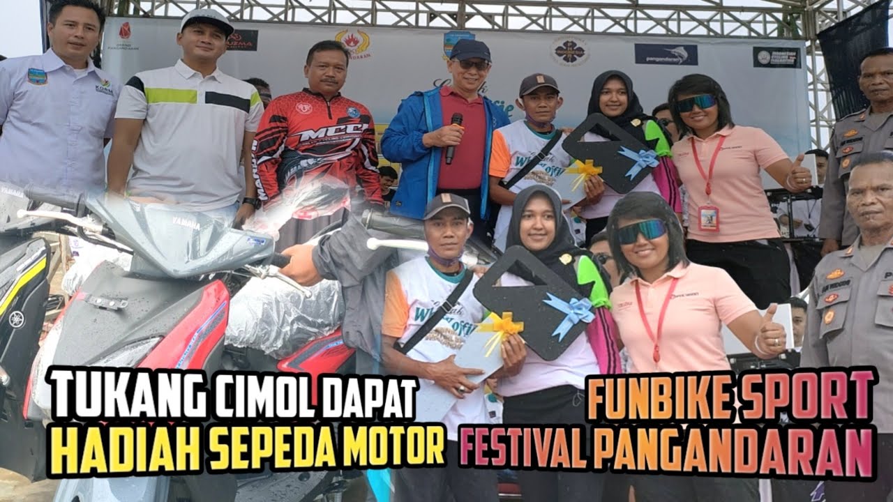 Tukang Cimol Dapat Sepeda Motor || Fun Bike Festival Sport Pangandaran ...