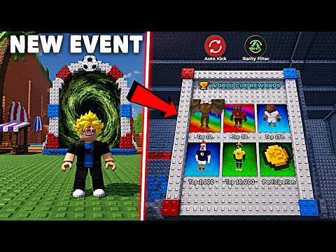 New WORLD CUP FOOTBALL EVENT Get To Top 10 and Win Ethernal Brainrots - Escape Tsunami For Brainrots