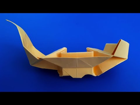 How to make a boat out of paper. Origami paper boat
