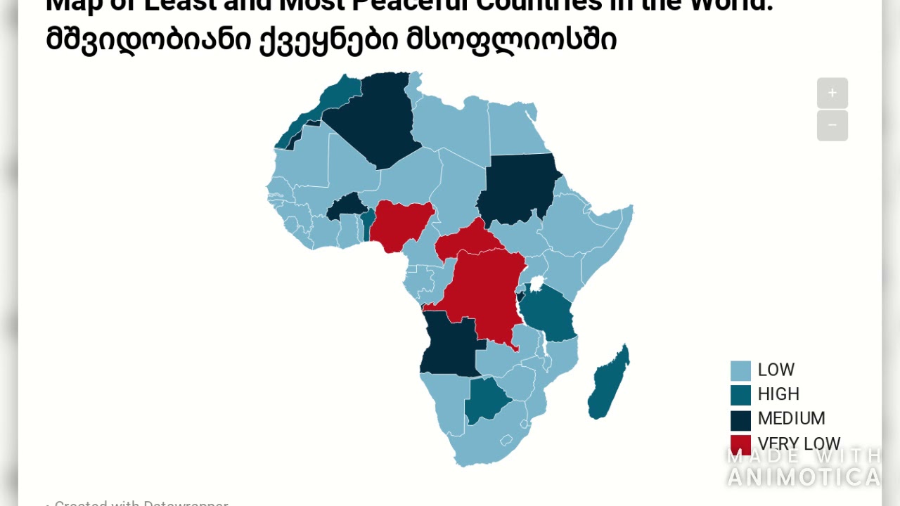 map of least and most peaceful countries in the world, მშვიდობიანი ...