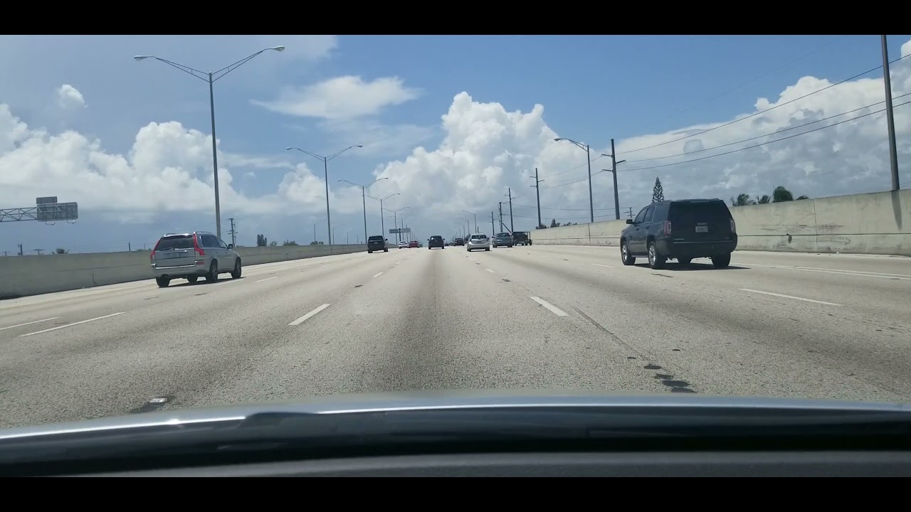 Interstate 95 [Florida] (US 98 - FL 804) Southbound - YouTube