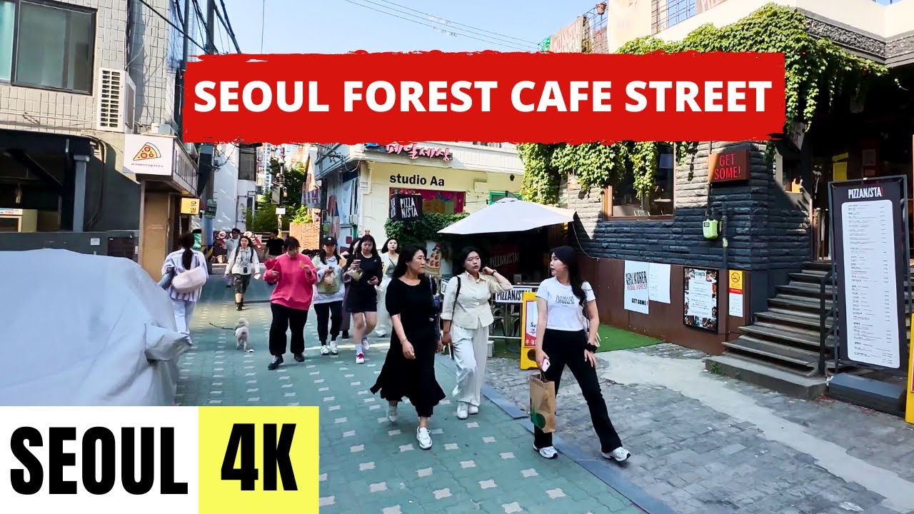 SEOUL, SOUTH KOREA 🇰🇷 [4K] Seoul Forest Cafe Street — Walking Tour ...