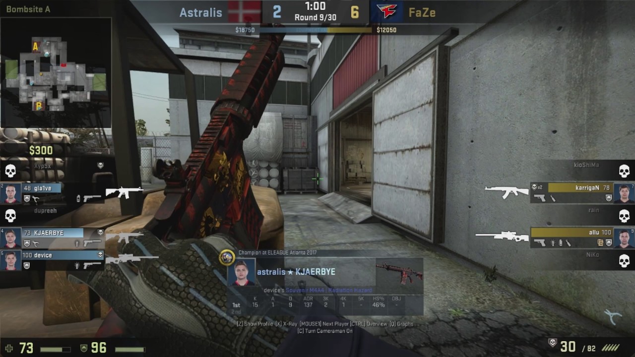 Astralis Kjaerbye 3K vs FaZe Cache [ IEM KATOWICE ] - YouTube