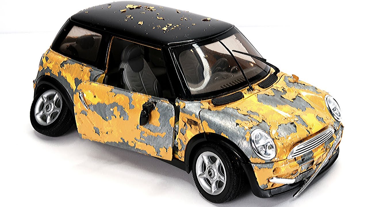 Restoration Damaged Mini Cooper Model Car diecast restoration - YouTube