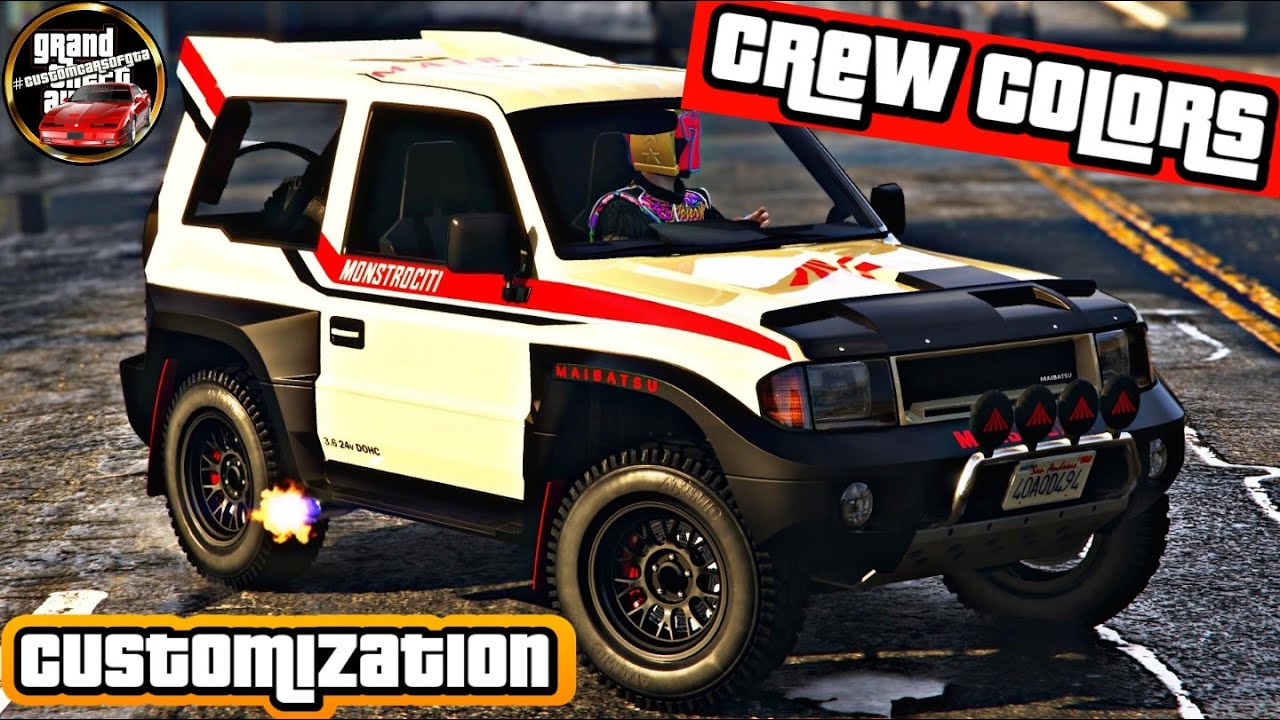 The *NEW* Maibatsu MonstroCiti & GTA V Online Modded Crew Colors! - YouTube