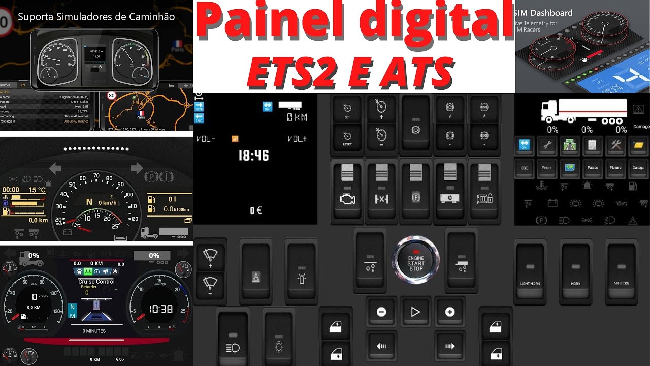 📟Painel digital para ETS2 E ATS - YouTube
