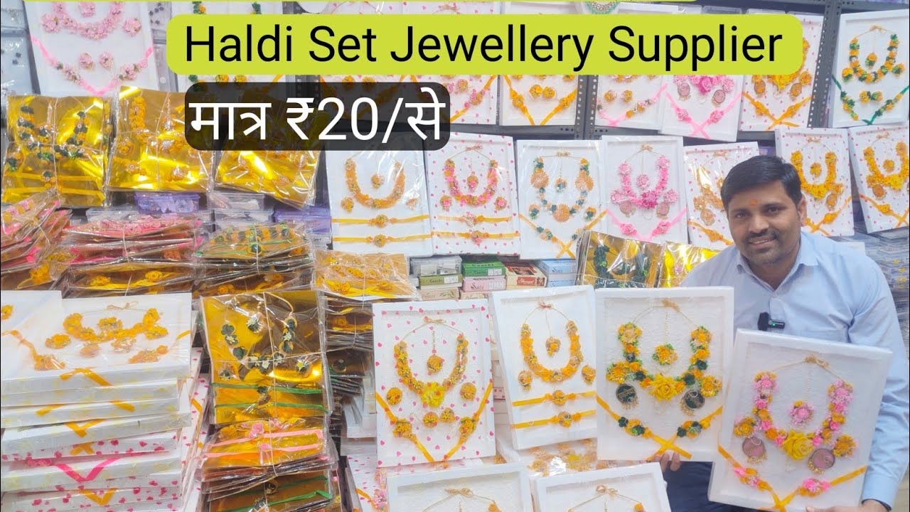 Haldi Set Jewellery Wholesale Market in Delhi | Haldi Set Manufacture ...