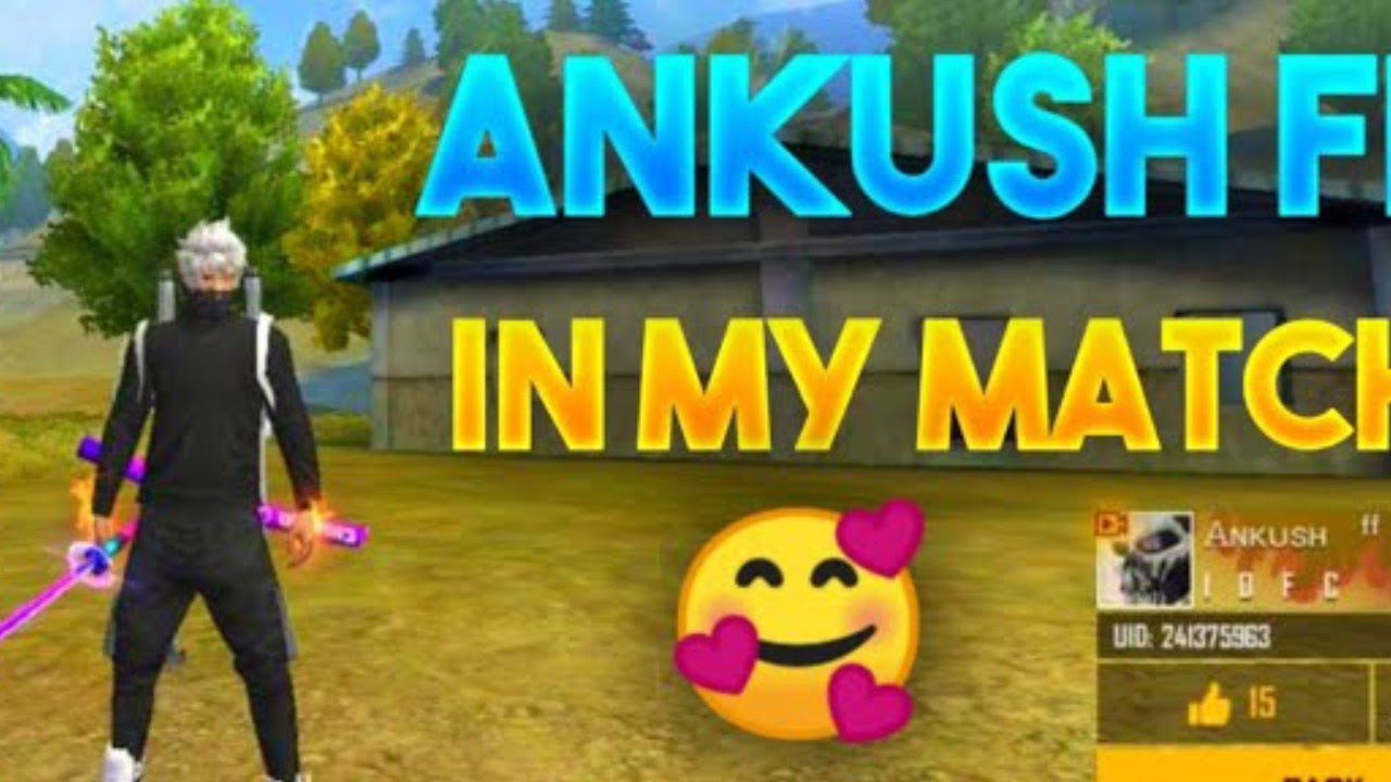 Ankush ff in my game in rank pushing region top 1 best player ankush ...