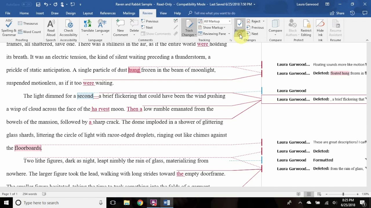 Track Changes Tutorial LG - YouTube