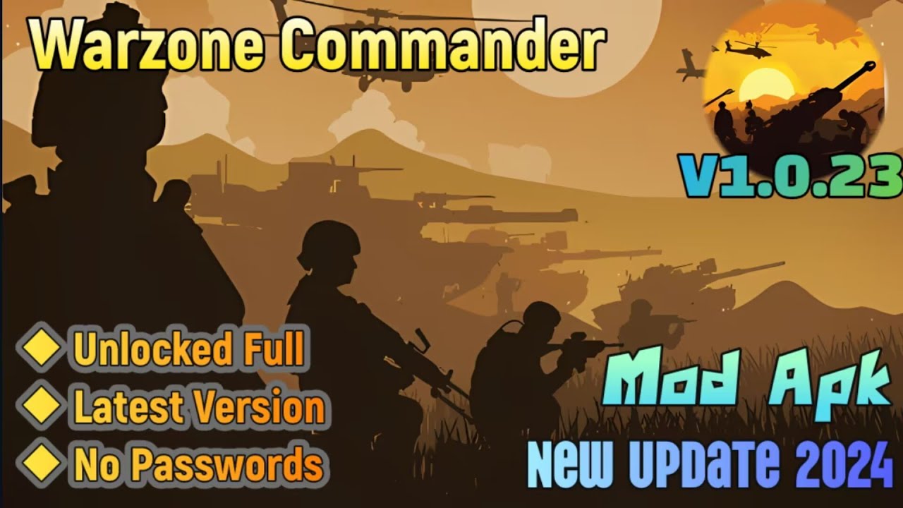 Warzone Commander | v1.0.23 | Mod Apk | Unlocked All | Gameplay - YouTube