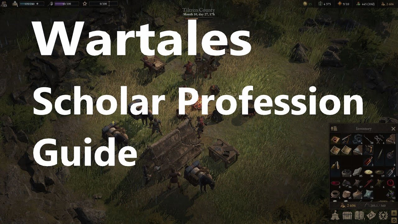 Wartales, Scholar Profession Guide - YouTube