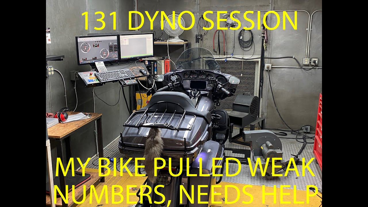 Harley Davidson 131 Dyno... PULLED WEAK NUMBERS... IT NEEDS A LOT OF ...