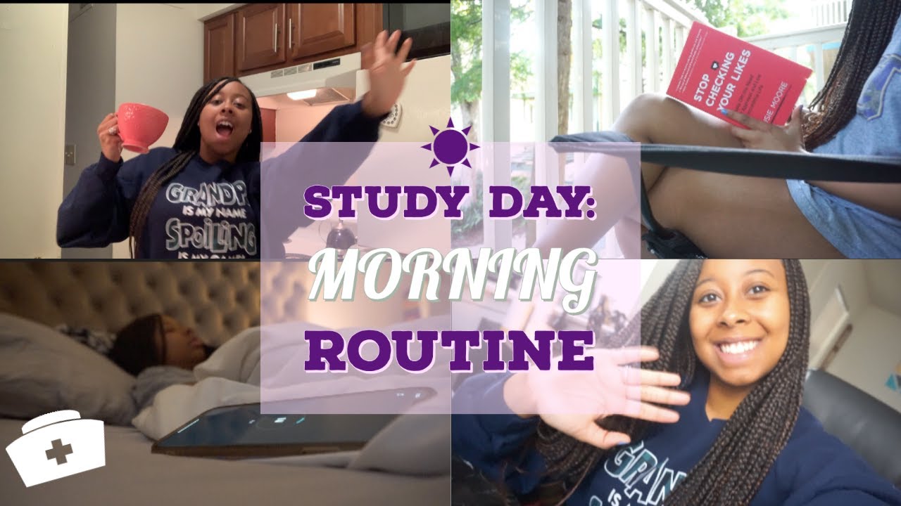 Mindful Morning Routine: Study Day in Nursing School - YouTube