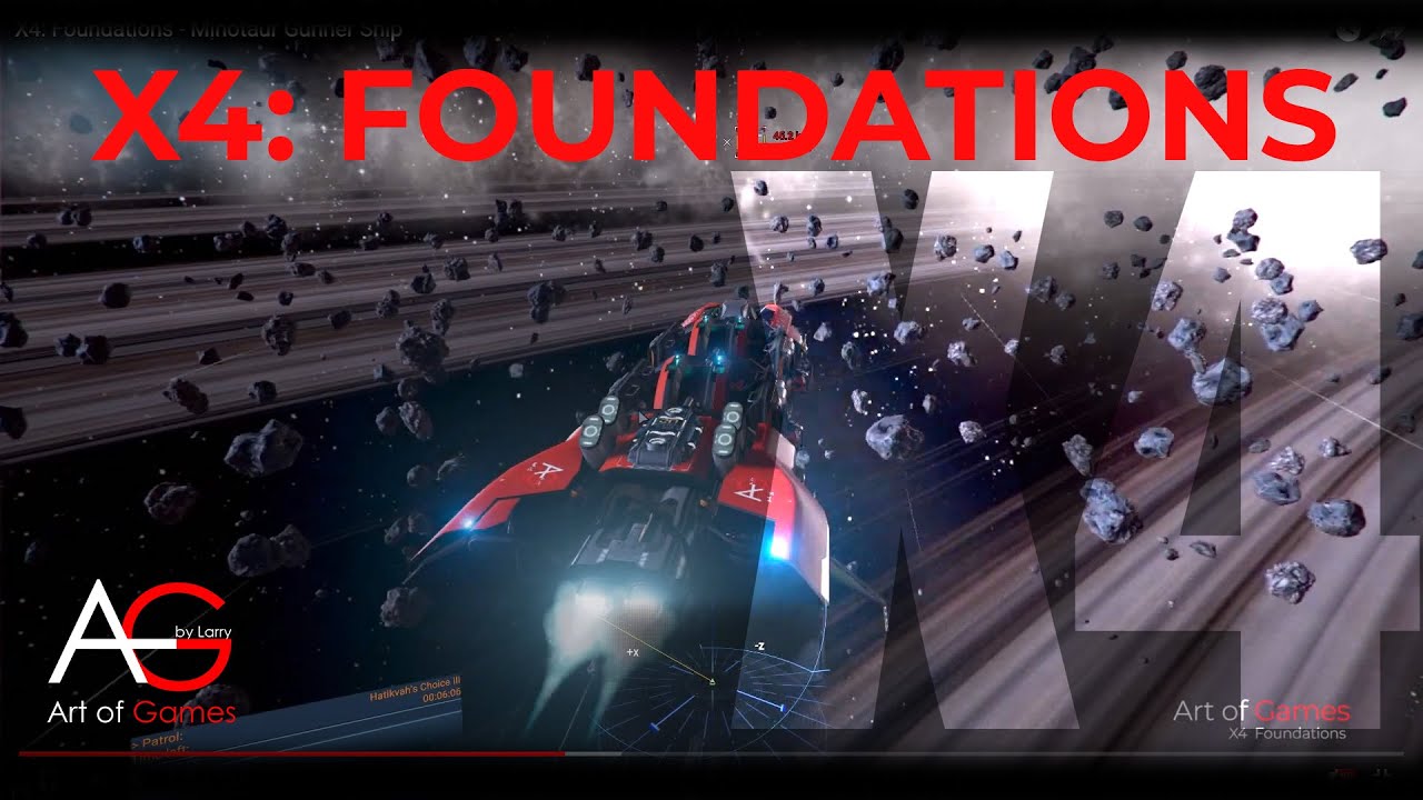 X4: Foundations - Minotaur Gunner Ship - YouTube