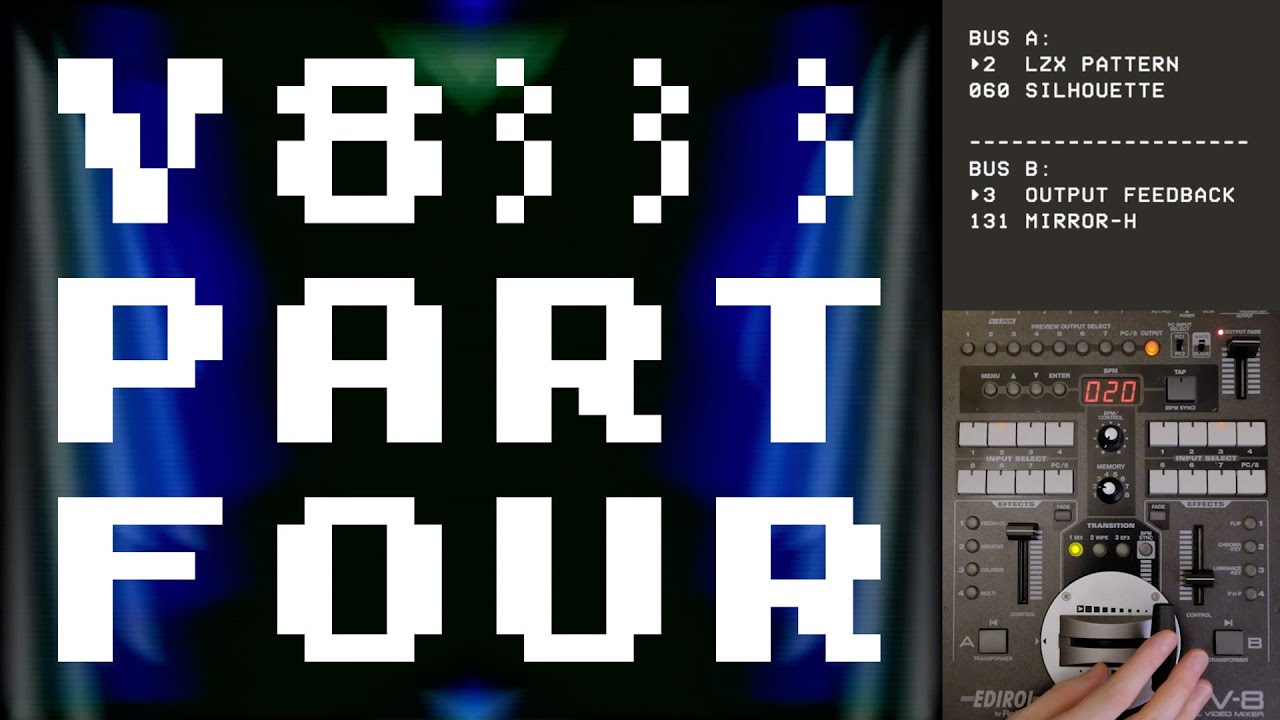 Edirol/Roland V8 Video Mixer Feedback Effect Demo, Part 4 - YouTube