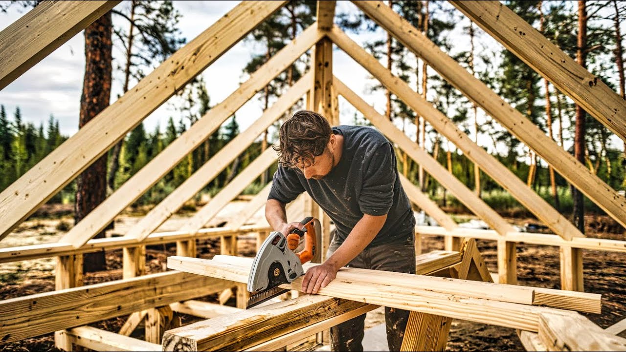This Man Built a Cabin Alone and It’s a Woodland Masterpiece! - YouTube