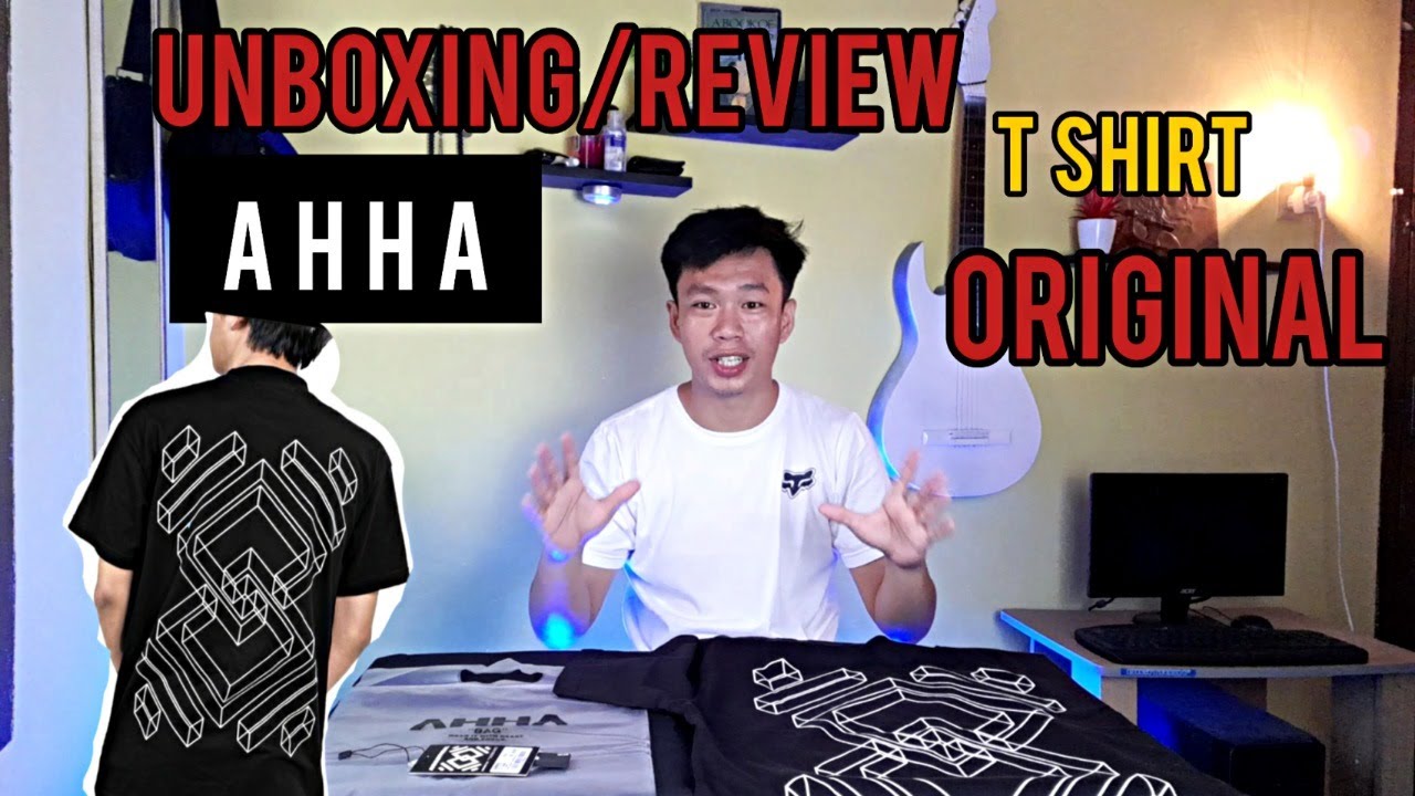 UNBOXING/REVIEW T SHIRT AHHA ORIGINAL. - YouTube