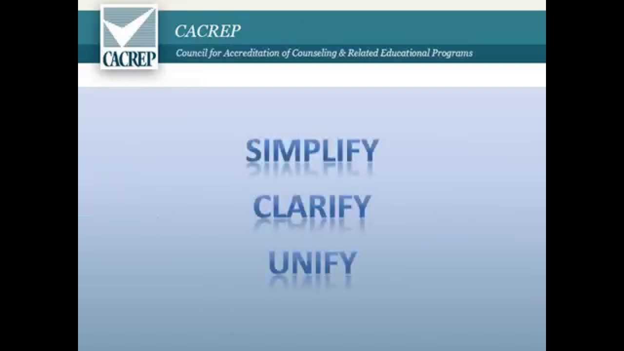 ACES 2015 CACREP 2016 Standards Presentation Slides - YouTube