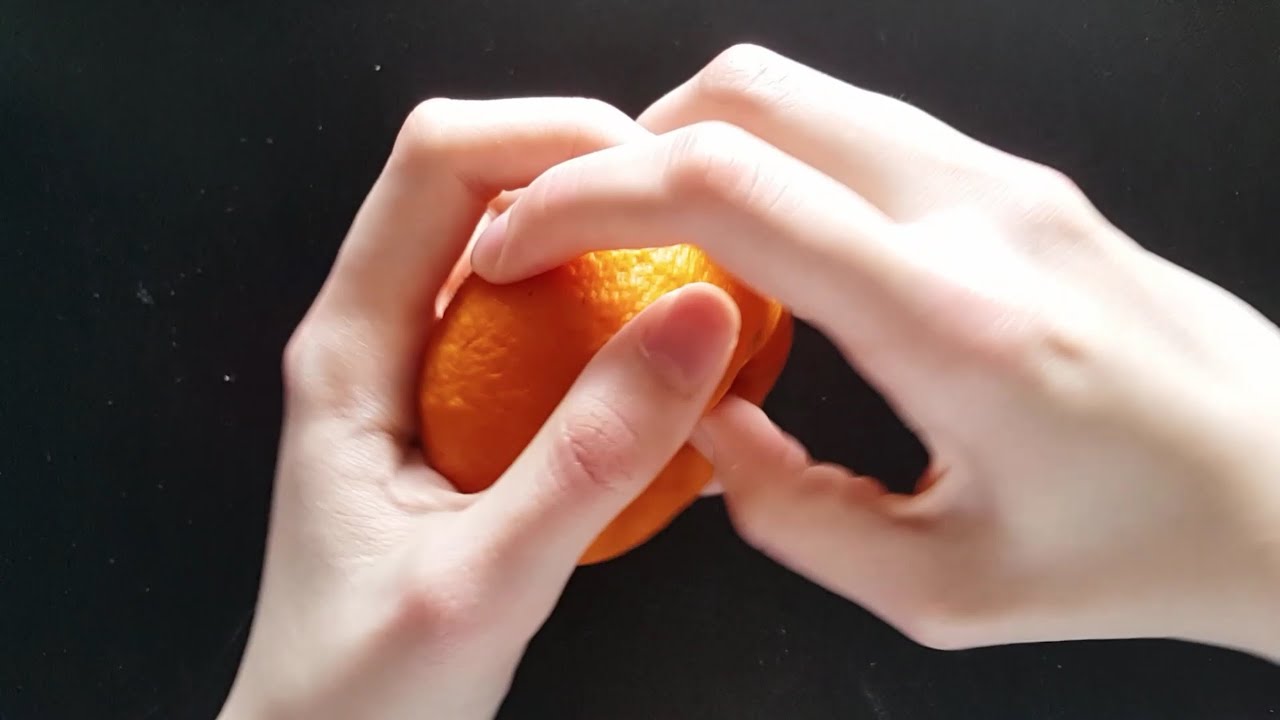 【Hand Fetish】Peeling an orange - YouTube