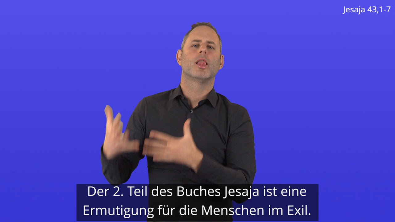 Jes 43,1-7 - Kommentar in DGS - Adventskalender - YouTube