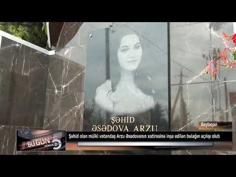 Şəhid olan mülki vətəndaş Arzu Əsədovanın xatirəsinə bulaq inşa edilib