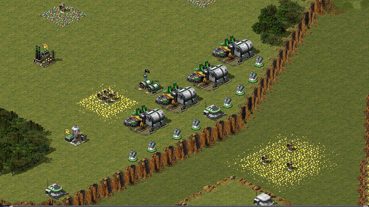 Red Alert 2 | Yuri's Revenge | 7 vs 1 | Defence On Hills Very Strong ...