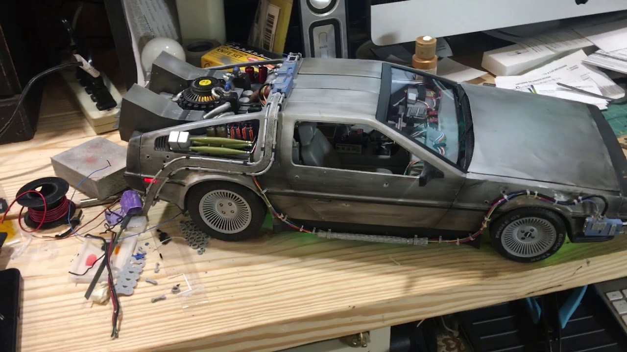Ready Player One 3D PRINTED Delorean 1:8 scale - YouTube