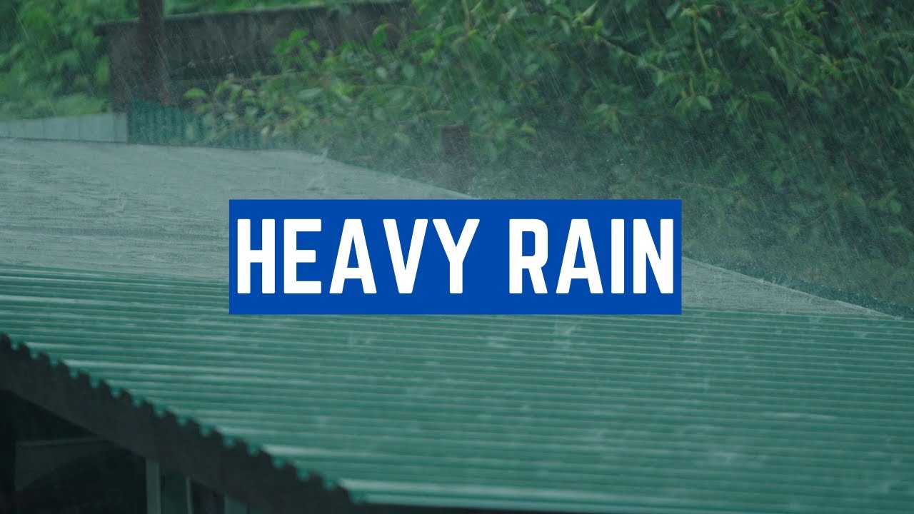 Heavy Torrential Rain Hitting a Roof - Fall Asleep in 3 minutes - YouTube