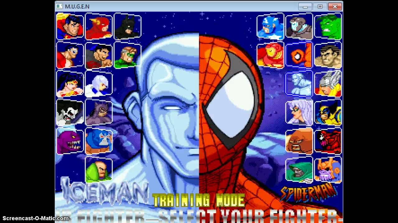 my mugen:marvel vs dc - YouTube