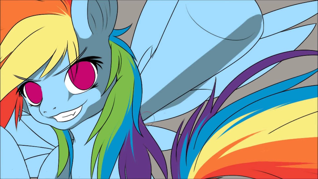 MLP Speedpaint Rainbow Dash - YouTube