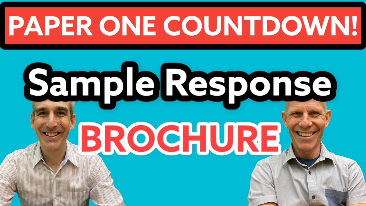Countdown to Paper One - Brochure - Sample Student Response - YouTube