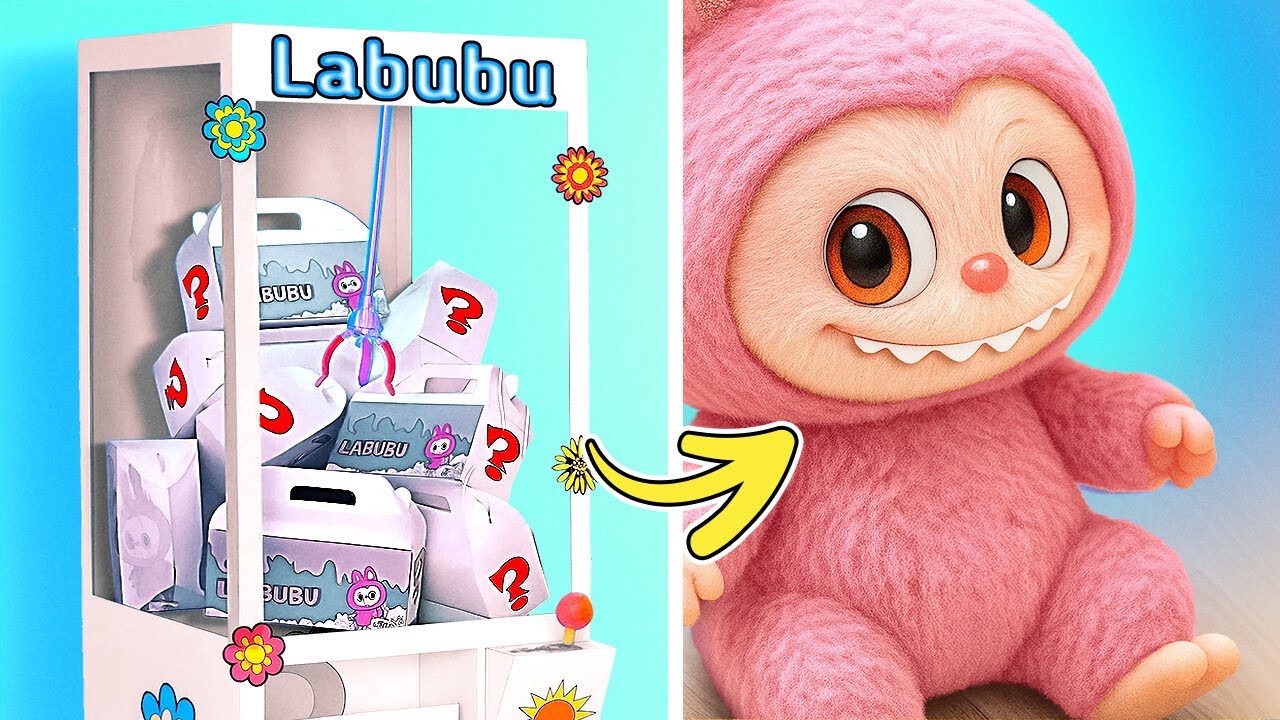 Mystery Labubu Box! 🎁😱 Adorable DIY Crafts & Crazy Cardboard Surprises ...